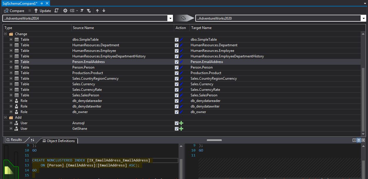 SQL Server Schema Compare | All About Tech
