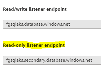 Azure SQL Database – Read Only Endpoints | All About Tech