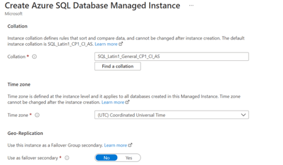 Creating Azure SQL Managed Instance | All About Tech
